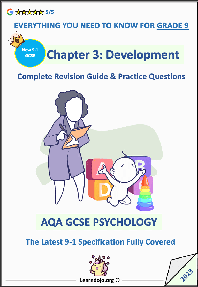 AQA GCSE Psychology Development Revision 9-1 | Learndojo